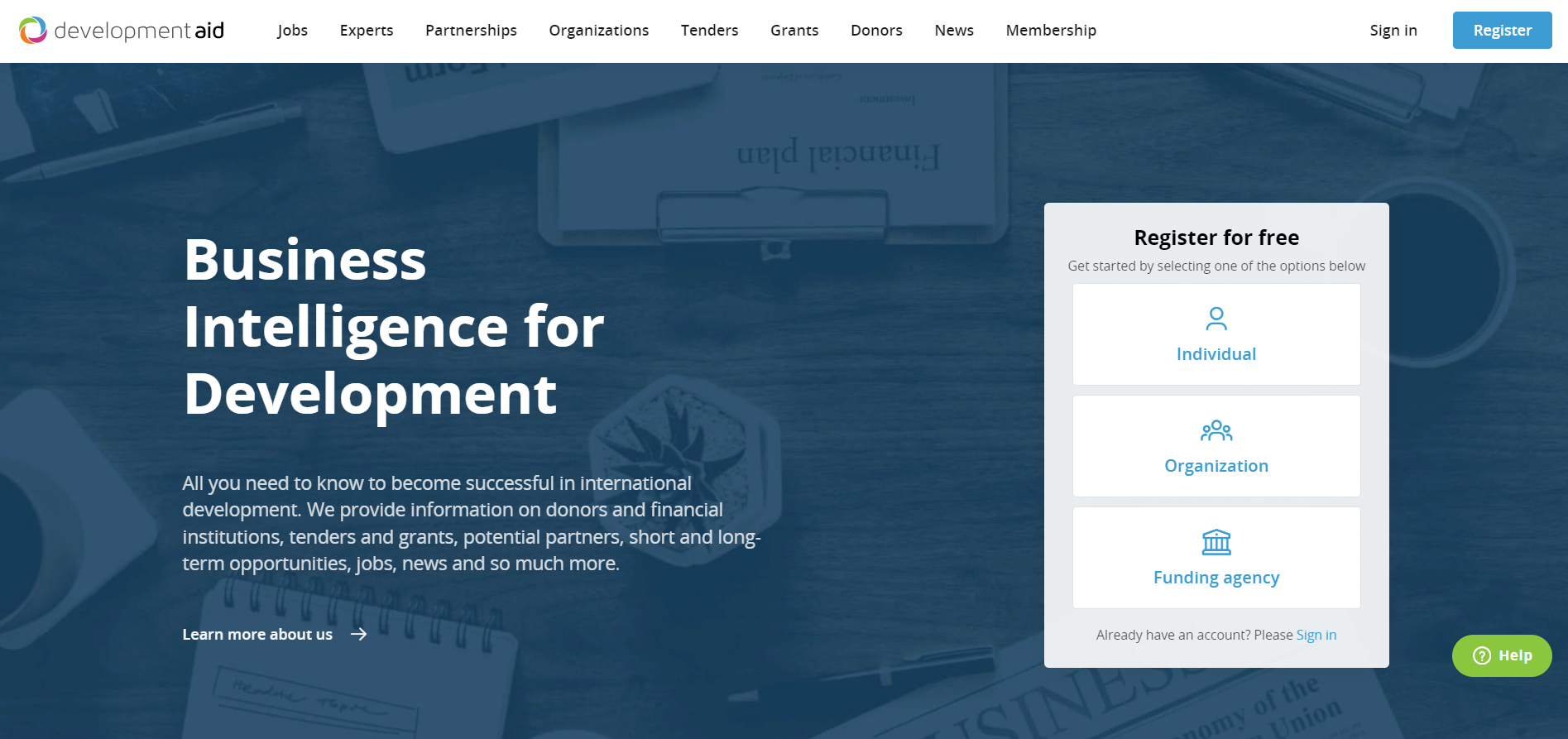 How can I register as an expert? – DevelopmentAid