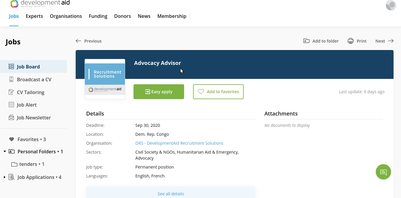 How do I apply for a job? – DevelopmentAid